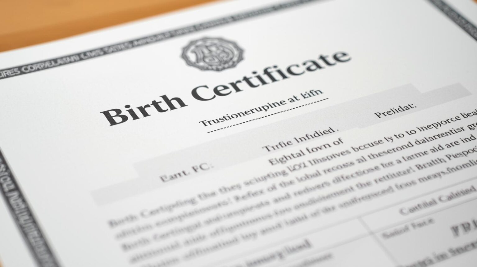 Birth Certificate – Register First